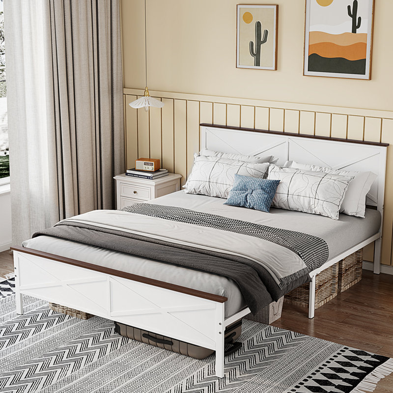 Wayfair white iron bed store